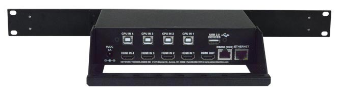 4K HDMI USB KVM Multiviewer Quad Screen Splitter 4-Port Switch